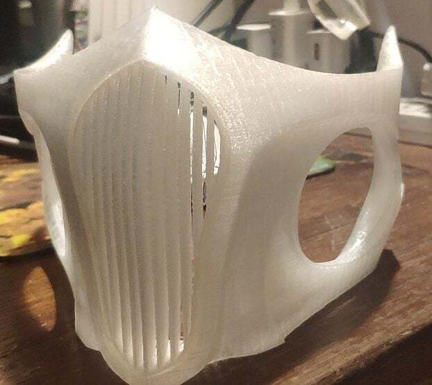 3D printable Respirator Breathing Mask With HEPA Filter・Cults