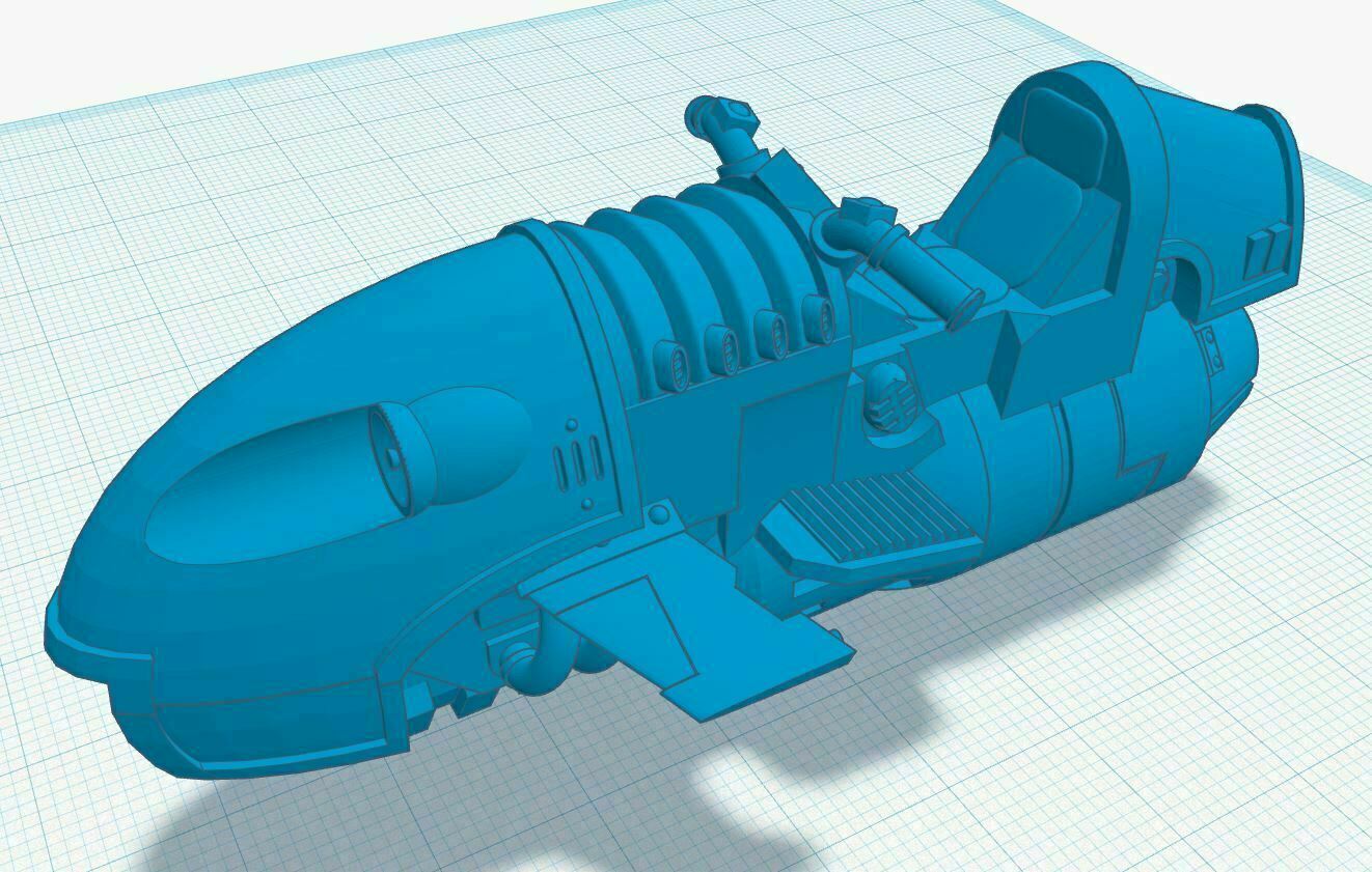 🎲 Light Heresy Jetbike・Free 3D File for ・Cults