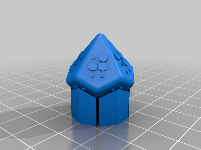 Free STL file Decahedron dice with Arabic, Roman, Braille, Draconic and Klingon numerals 🎲 ・3D ...