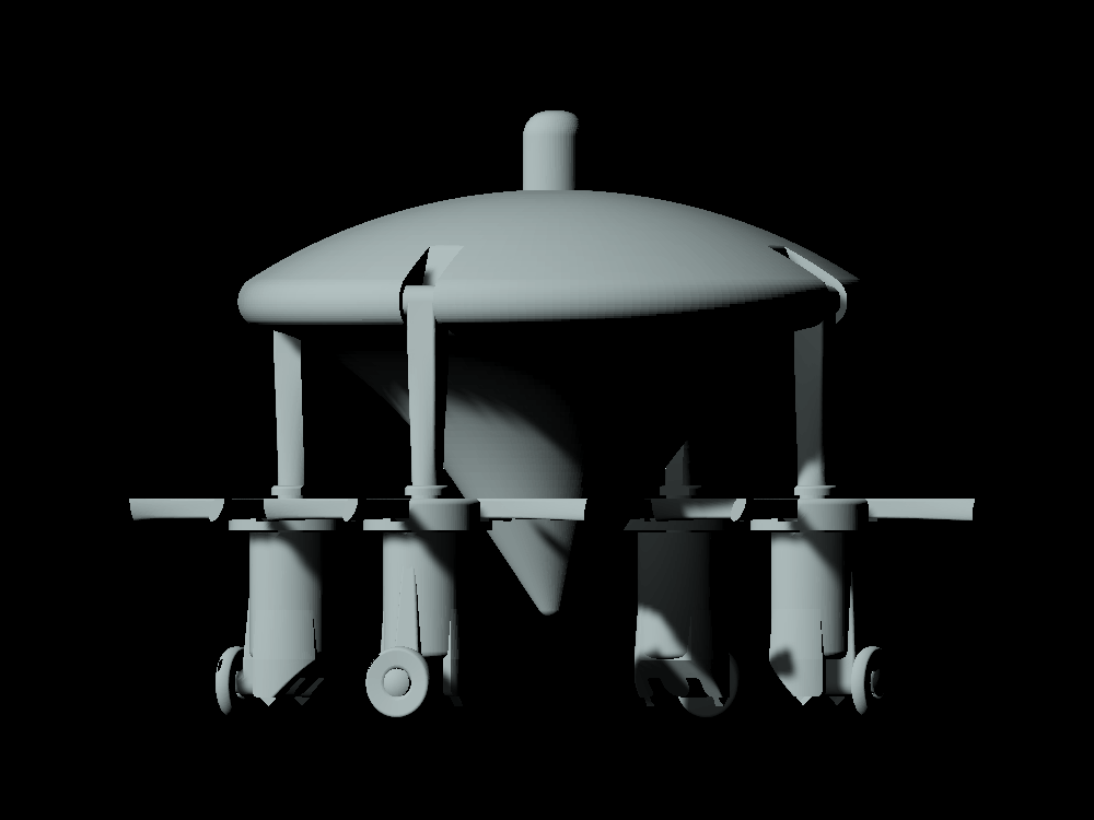 🚀 Spaceship of Ezekiel scaled one in 160・Free STL File for ・Cults