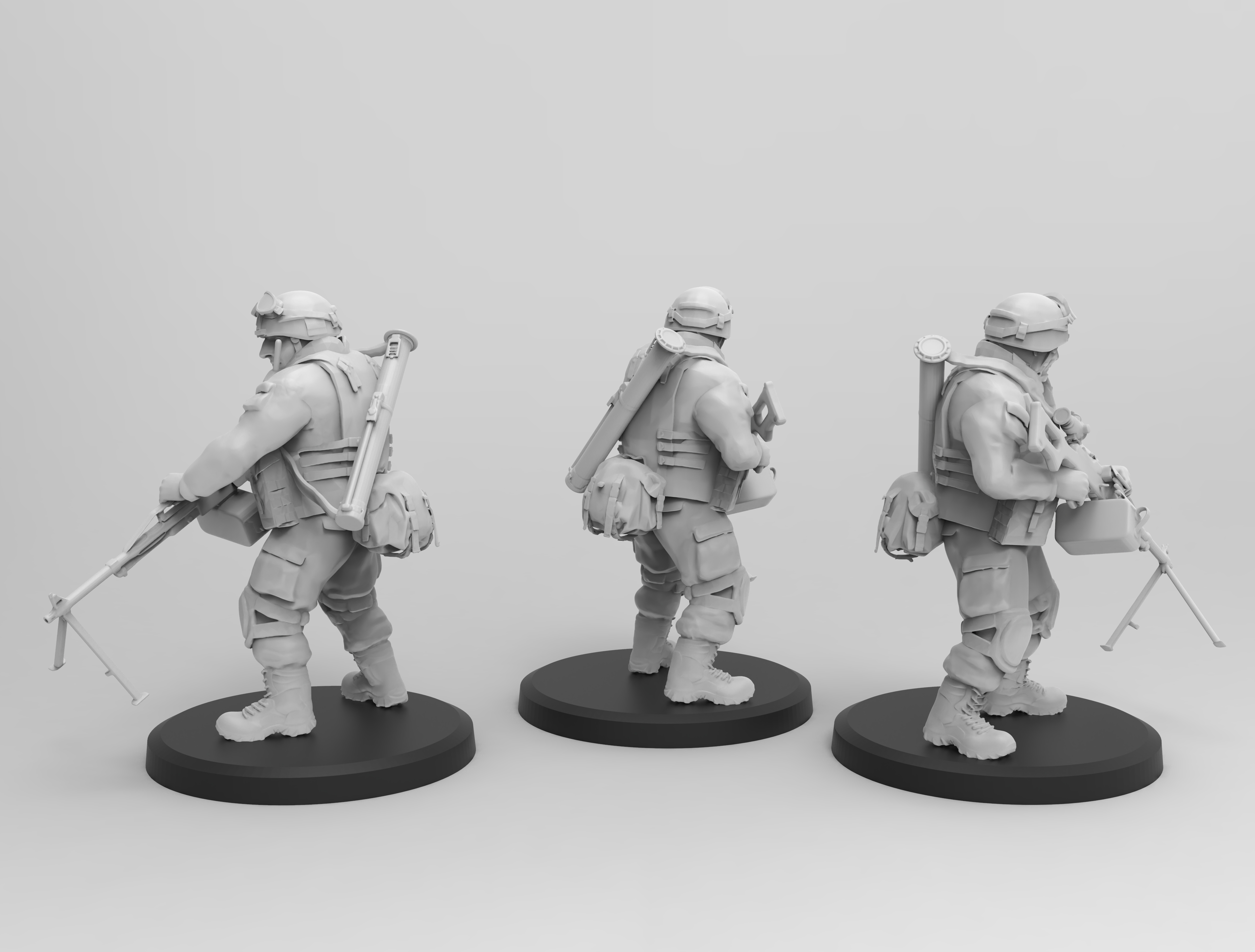 🎲 A platoon of modern RF infantry.・ STL File for ・Cults