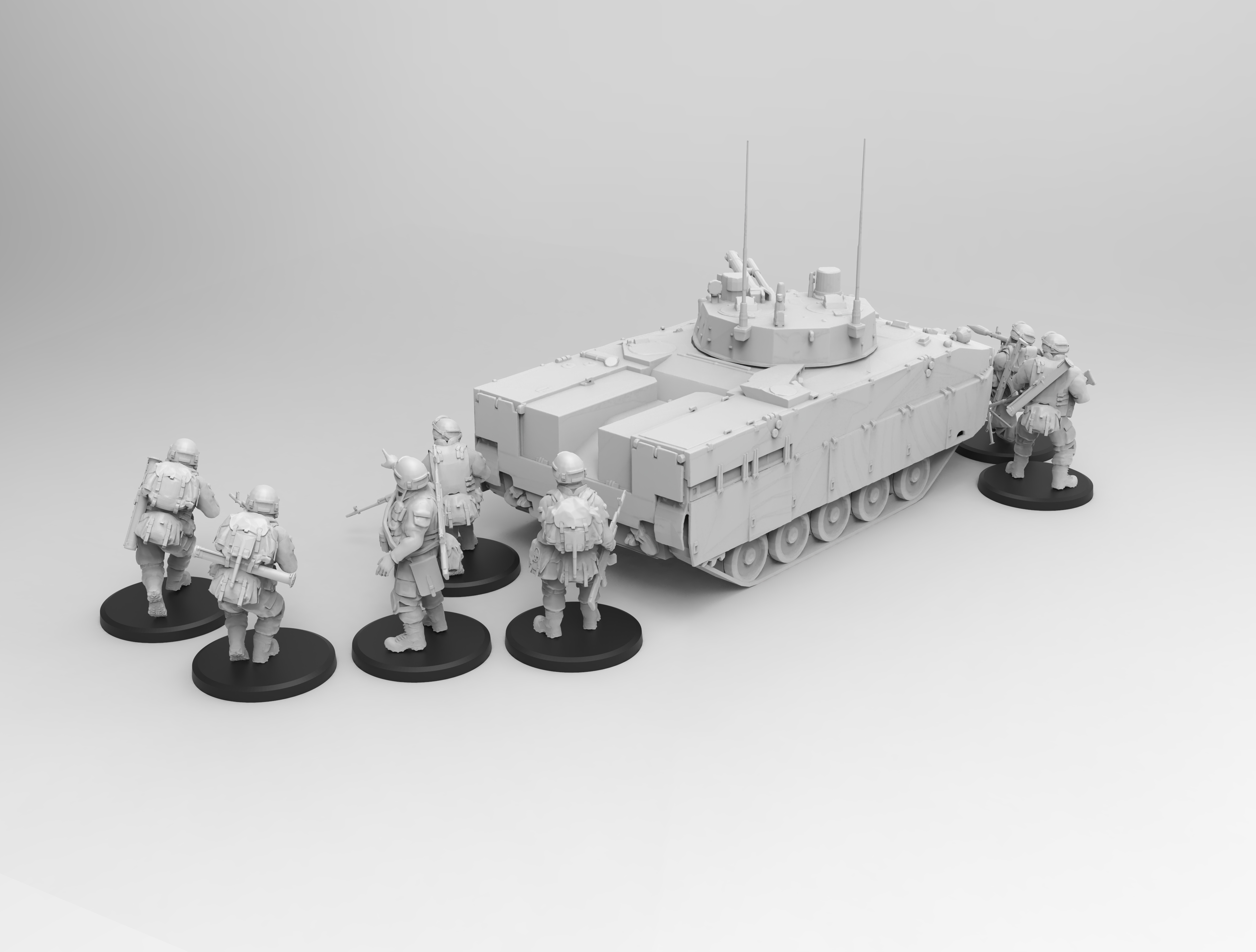 STL file A platoon of modern RF infantry. 🎲 ・Design to download and 3D ...
