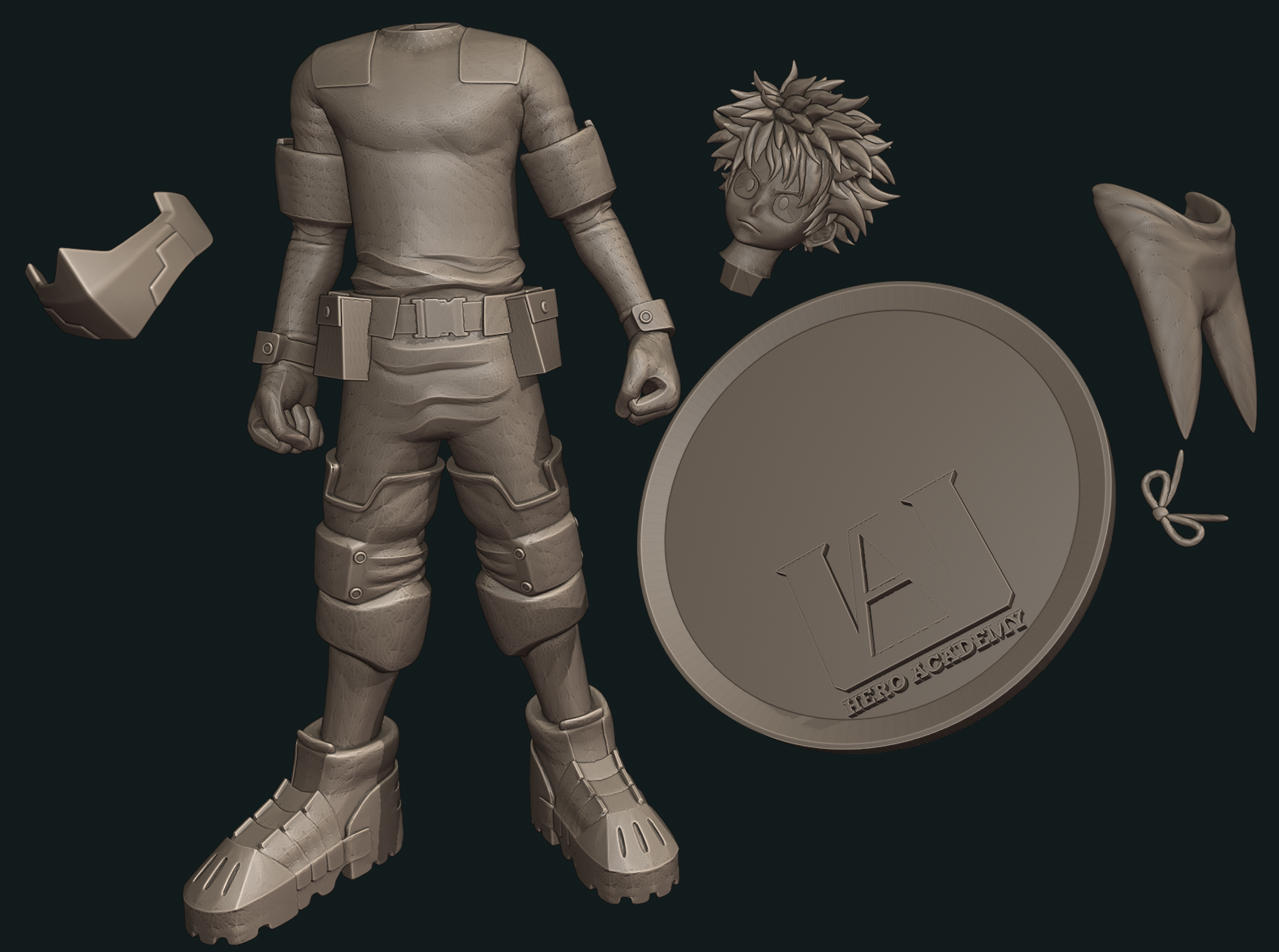 💬 Izuku Midoriya – ( Deku ) _ My Hero Academia・ 3D File for ・Cults