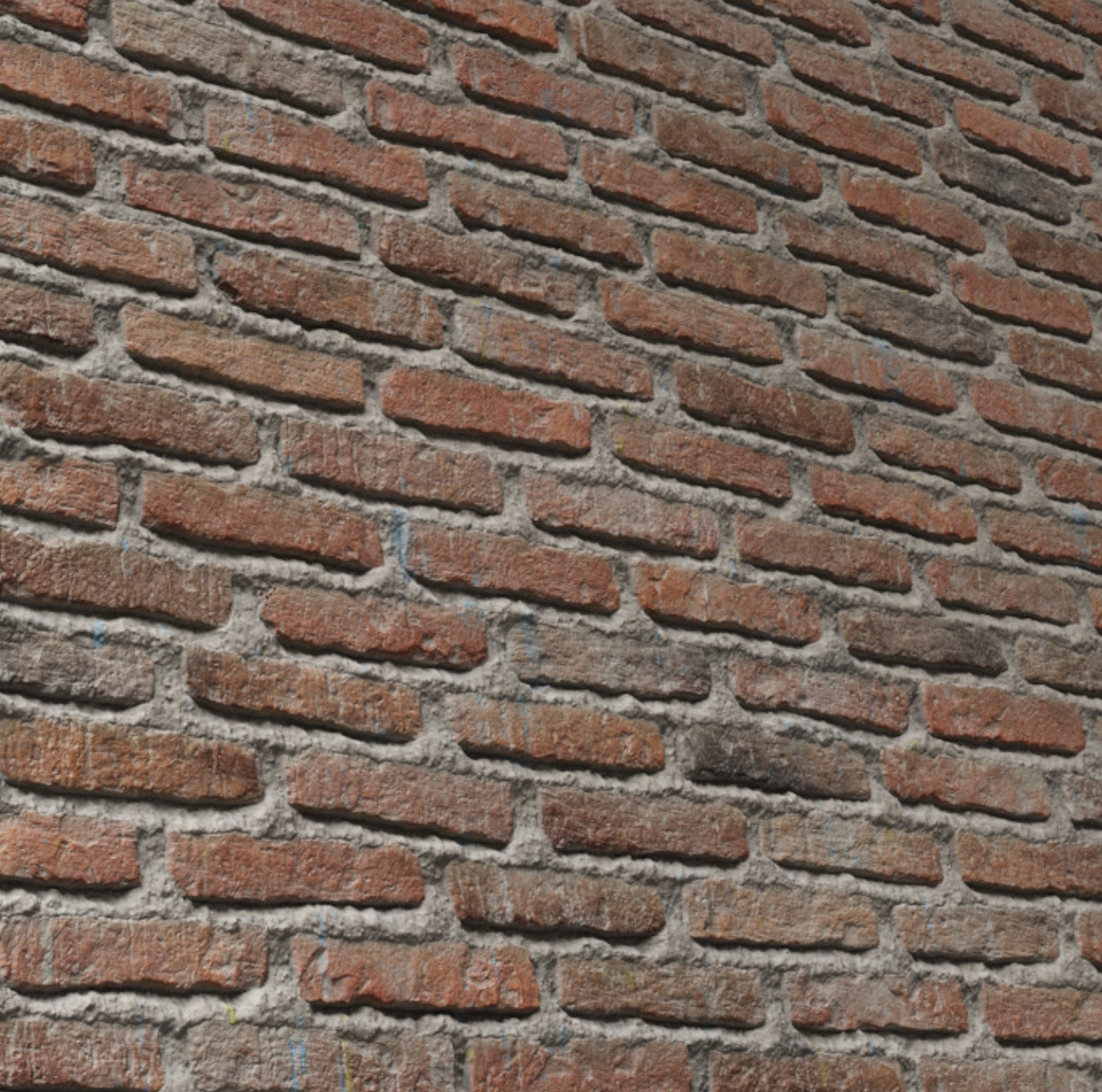 🧱 Rustic Brick texture roller・ STL File for ・Cults
