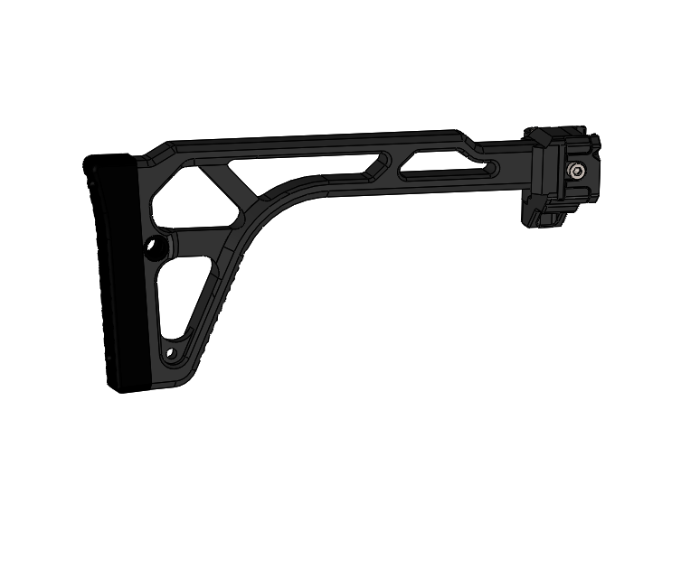 💀 FOLDABLE SKELETON AIRSOFT STOCK・ 3D File for ・Cults