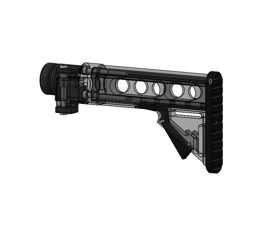 3D 文件 LR300 Style Airsoft Stock 🔫 ・可下载 3D 打印模型・Cults