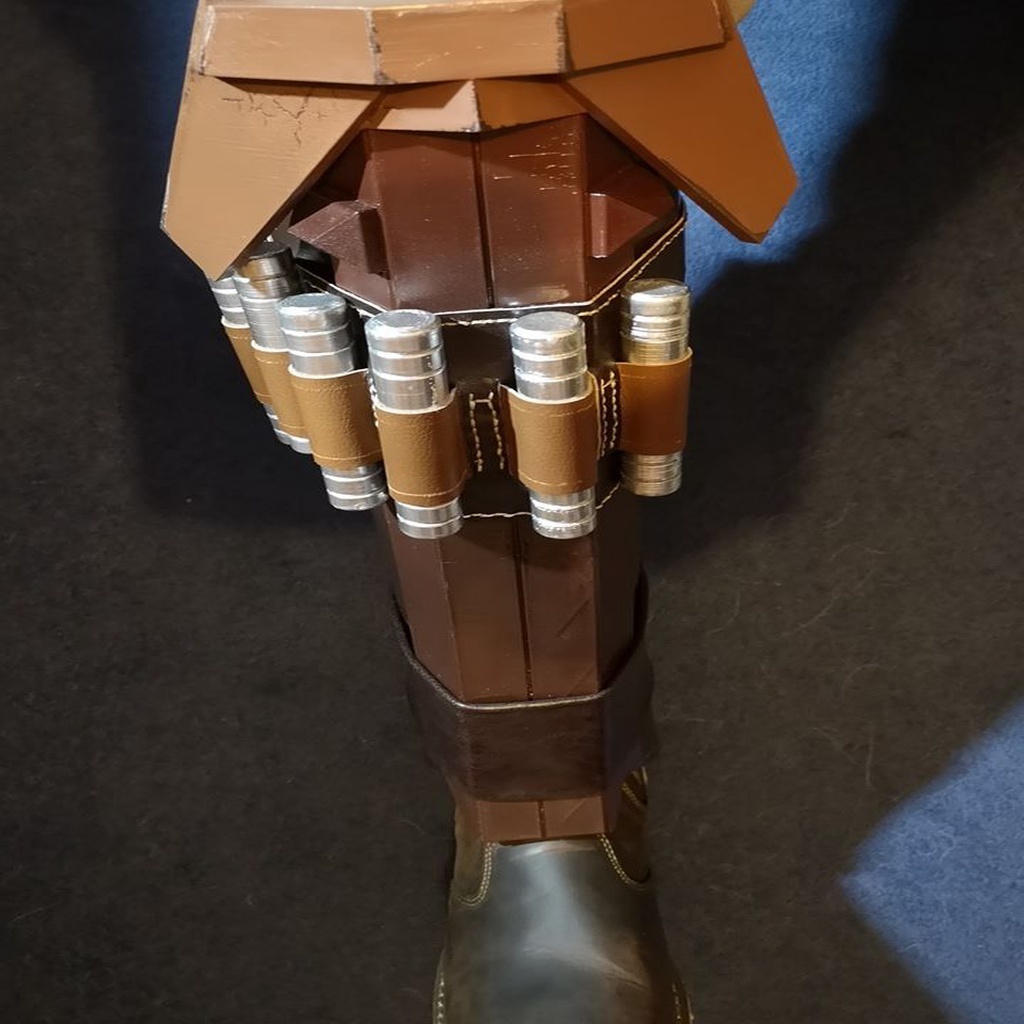 ️ The Mandalorian Right Leg Armour・Free 3D File for ・Cults