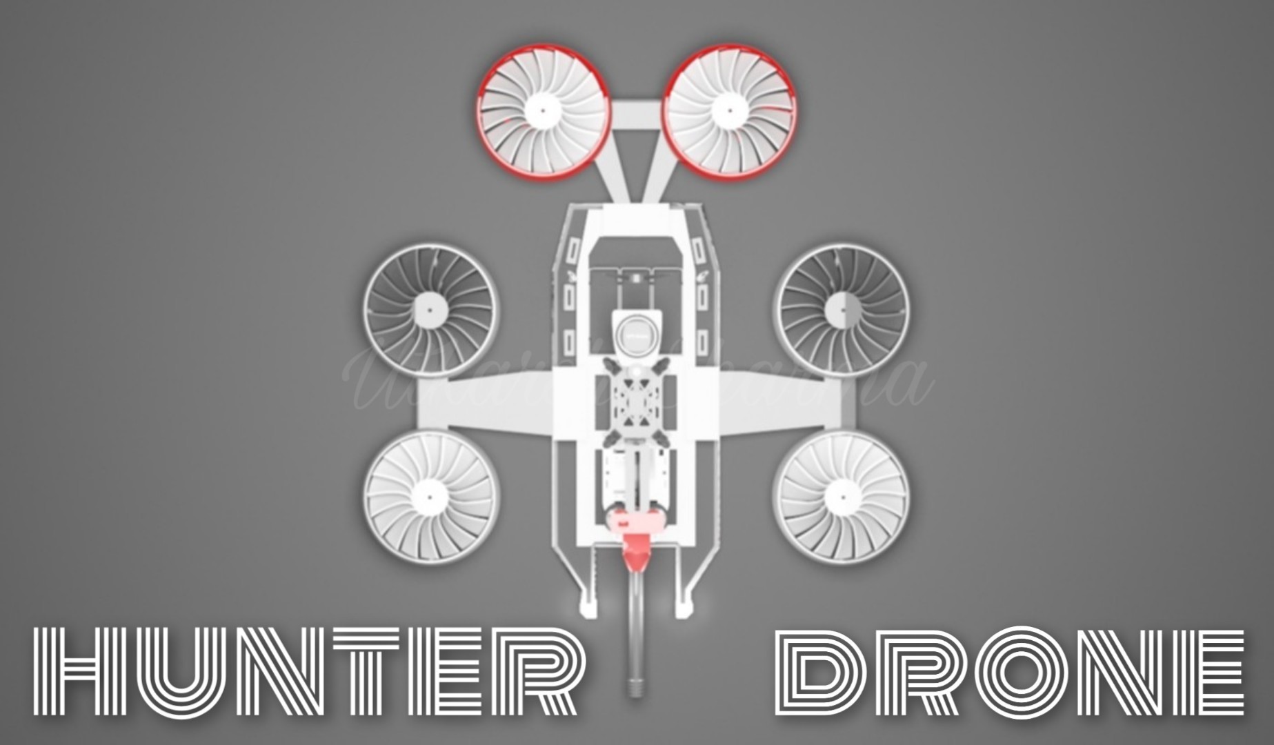 🏹 The HUNTER Drone・Archivo 3D para ・Cults