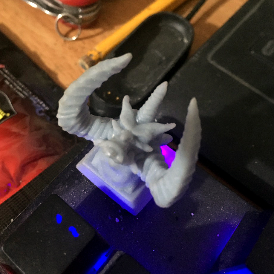Free OBJ file Diablo keycap 🎲 ・3D print design to download・Cults