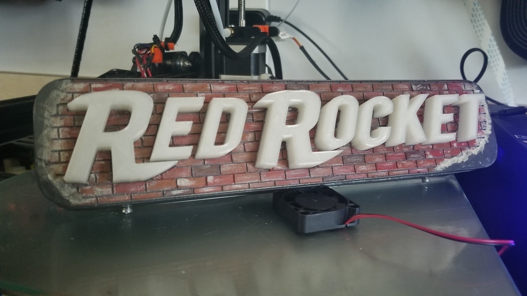 Бесплатный 3D файл Знак красной ракеты Fallout 👾 ・Идея 3D-печати для ...