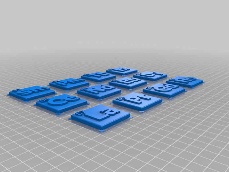 Free 3D file Periodic Table Tiles 🧪 ・3D print model to download・Cults
