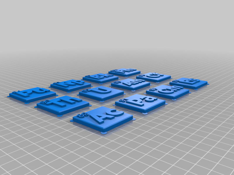 Free 3D file Periodic Table Tiles 🧪 ・3D print model to download・Cults