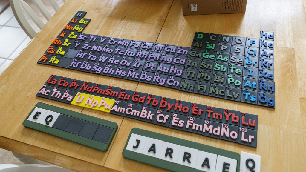 Free 3D file Periodic Table Tiles 🧪 ・3D print model to download・Cults