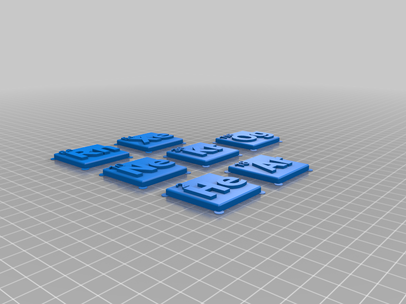 Free 3D file Periodic Table Tiles 🧪 ・3D print model to download・Cults