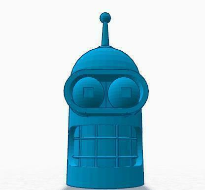 Free STL file Bender's Head! 🤖 ・Design to download and 3D print・Cults