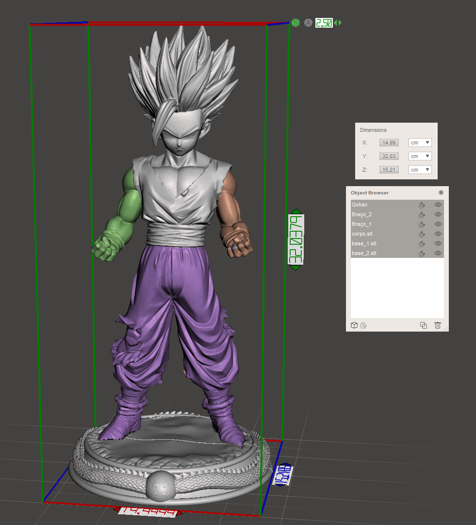 🐉 Gohan SS 35cm・ 3D File for ・Cults