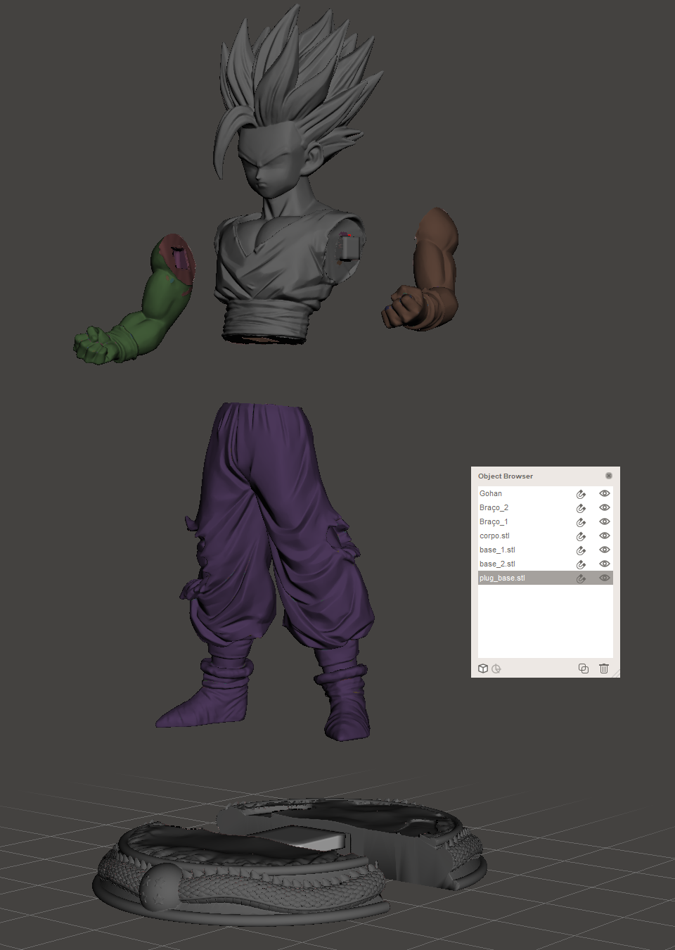 🐉 Gohan SS 35cm・ 3D File for ・Cults