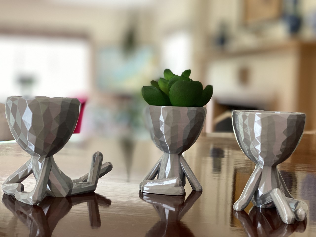 STL-Datei Robert Plant inspired low poly group 🌿・3D-druckbare Vorlage ...