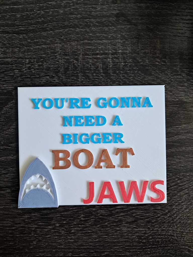 Free 3D file Jaws Wall Art 🎨 ・3D printing template to download・Cults