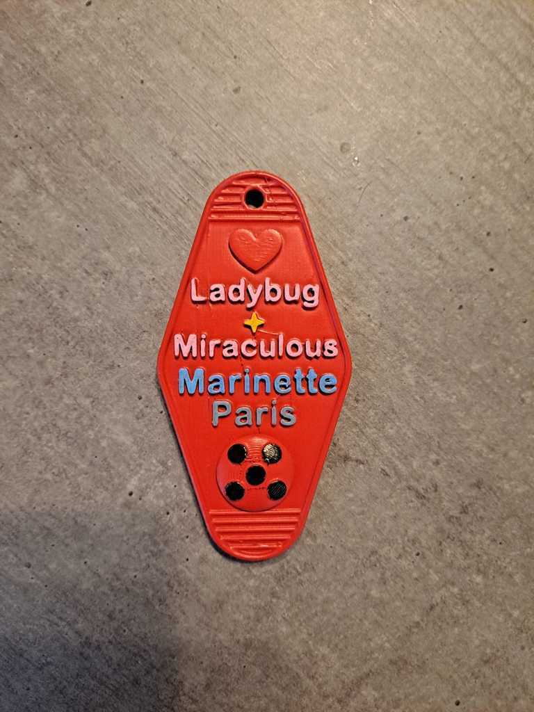 🗝️ Keychain miraculous ladybug・Free 3D File for ・Cults