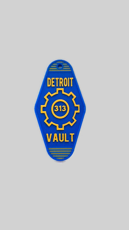 Free 3D file key fob Detroit vault fallout 🔑 ・3D printable model to ...
