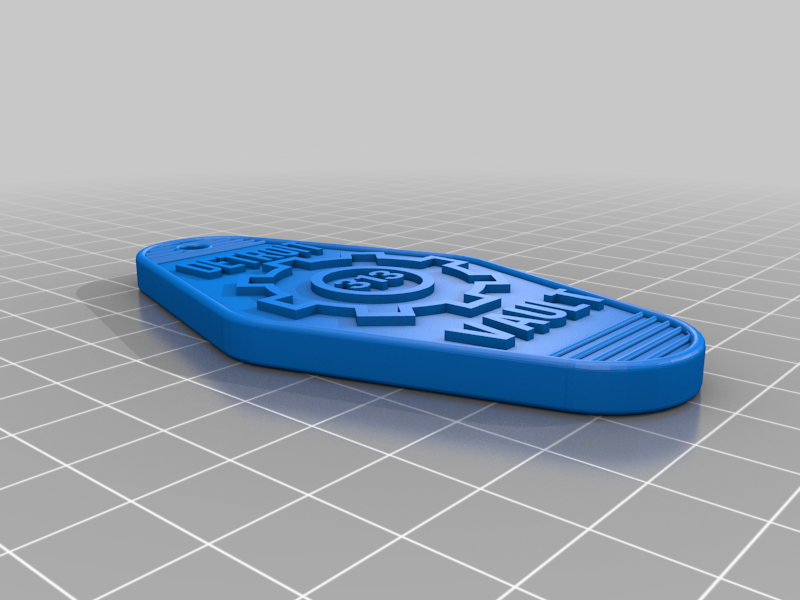 Free 3D file key fob Detroit vault fallout 🔑 ・3D printable model to ...