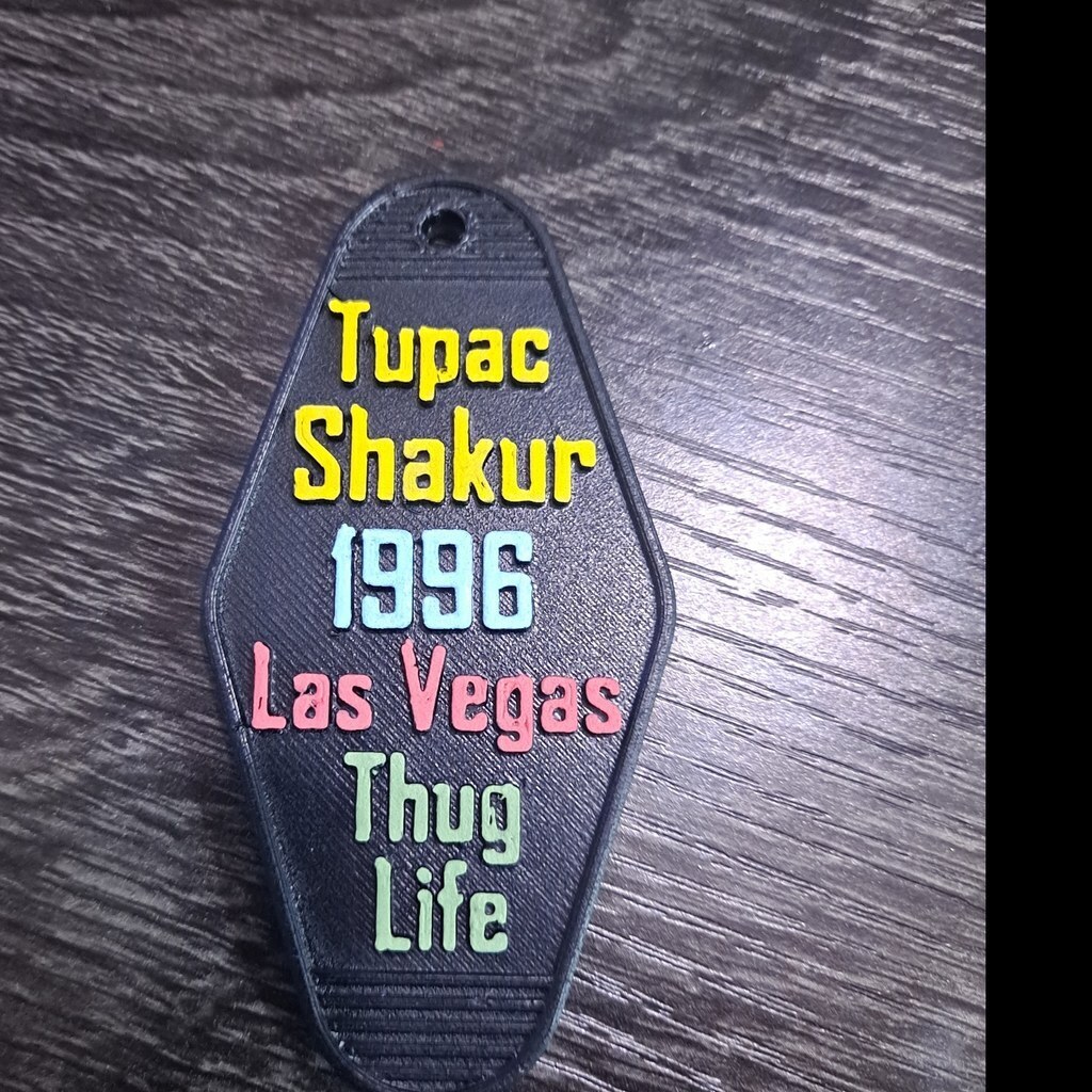 Free 3D file Tupac Shakur ( 2pac ) keychains 🔑 ・3D printing idea to ...