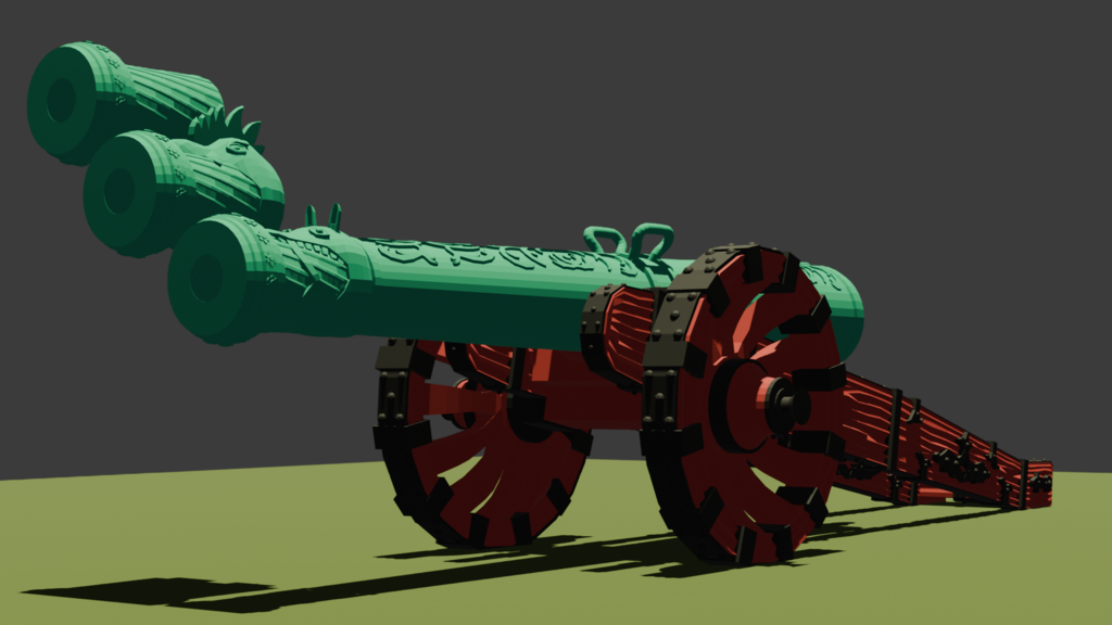 🔫 Gripsholm style great cannon・Free 3D File for ・Cults