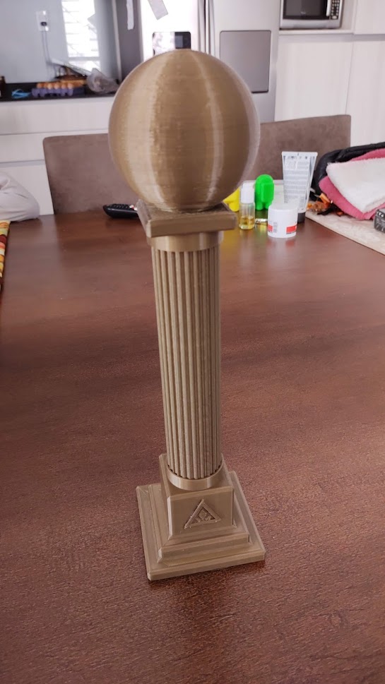 🕍 Masonic column・ STL File for ・Cults