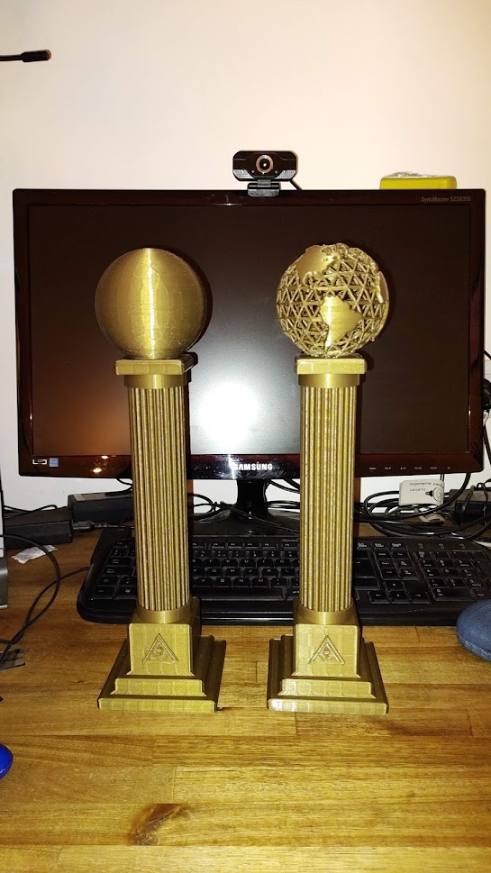 🕍 Masonic column・ STL File for ・Cults