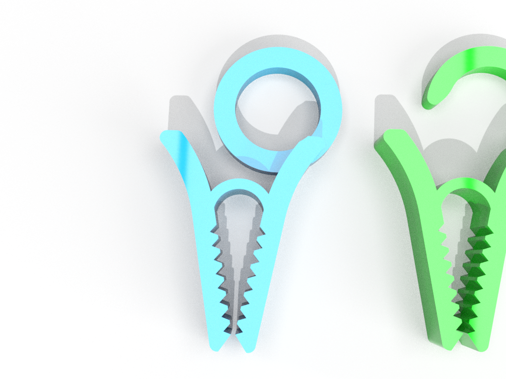 Archivo STL Broche - Clip (Multiusos) x3 🏠 ・Objeto para impresora 3D ...