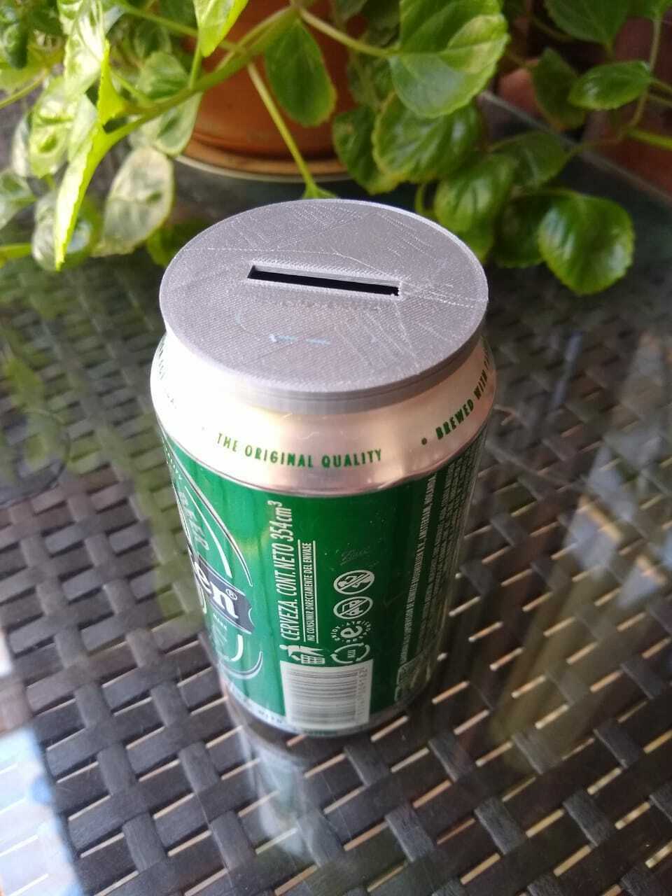 Impresión 3D Tapa de monedero para lata de cerveza o gaseosa - Insert ...