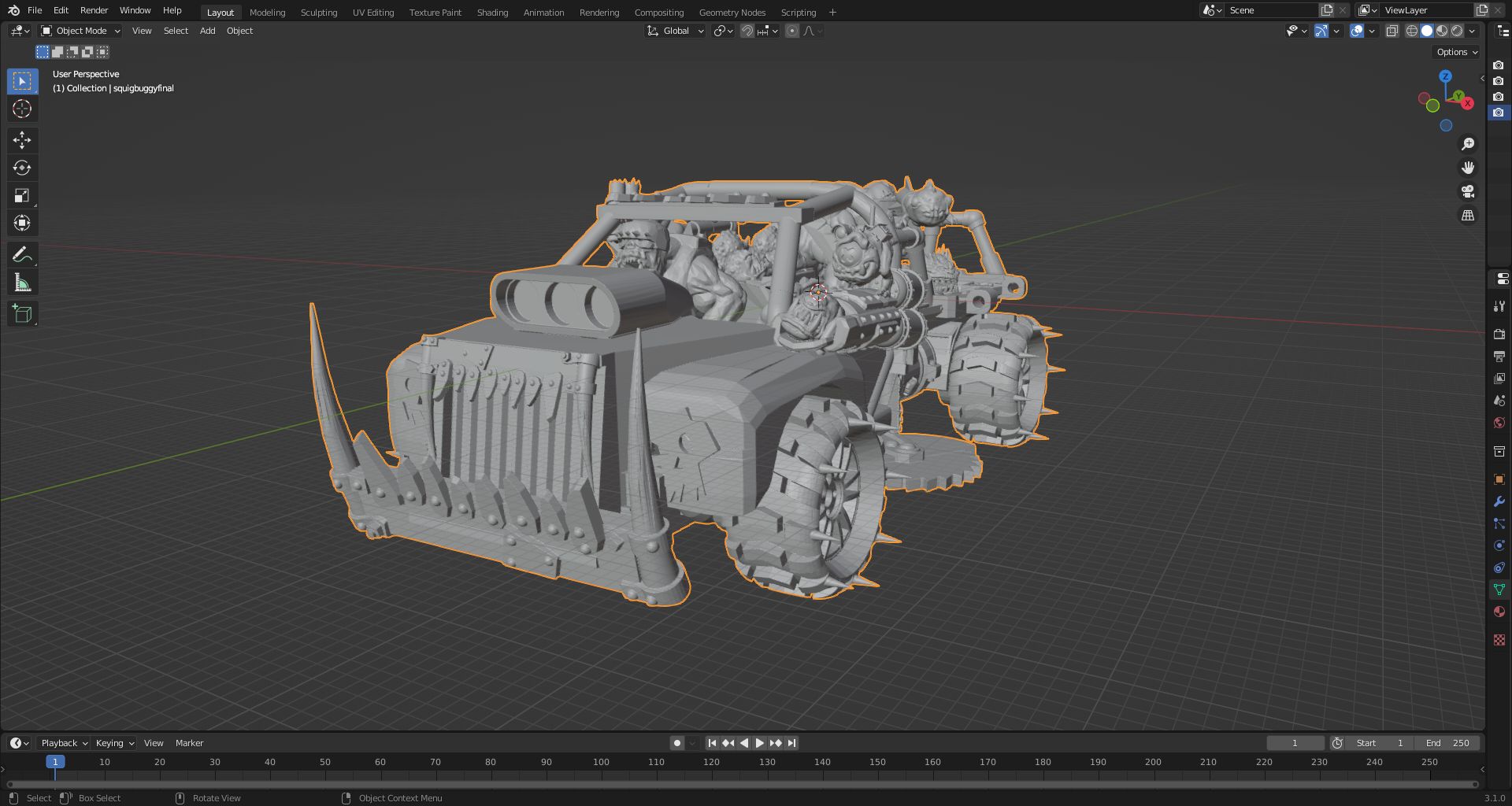 ⚔ Orc Ladz on Rowdy Critter Wagon・Free STL File for 3D printing・Cults