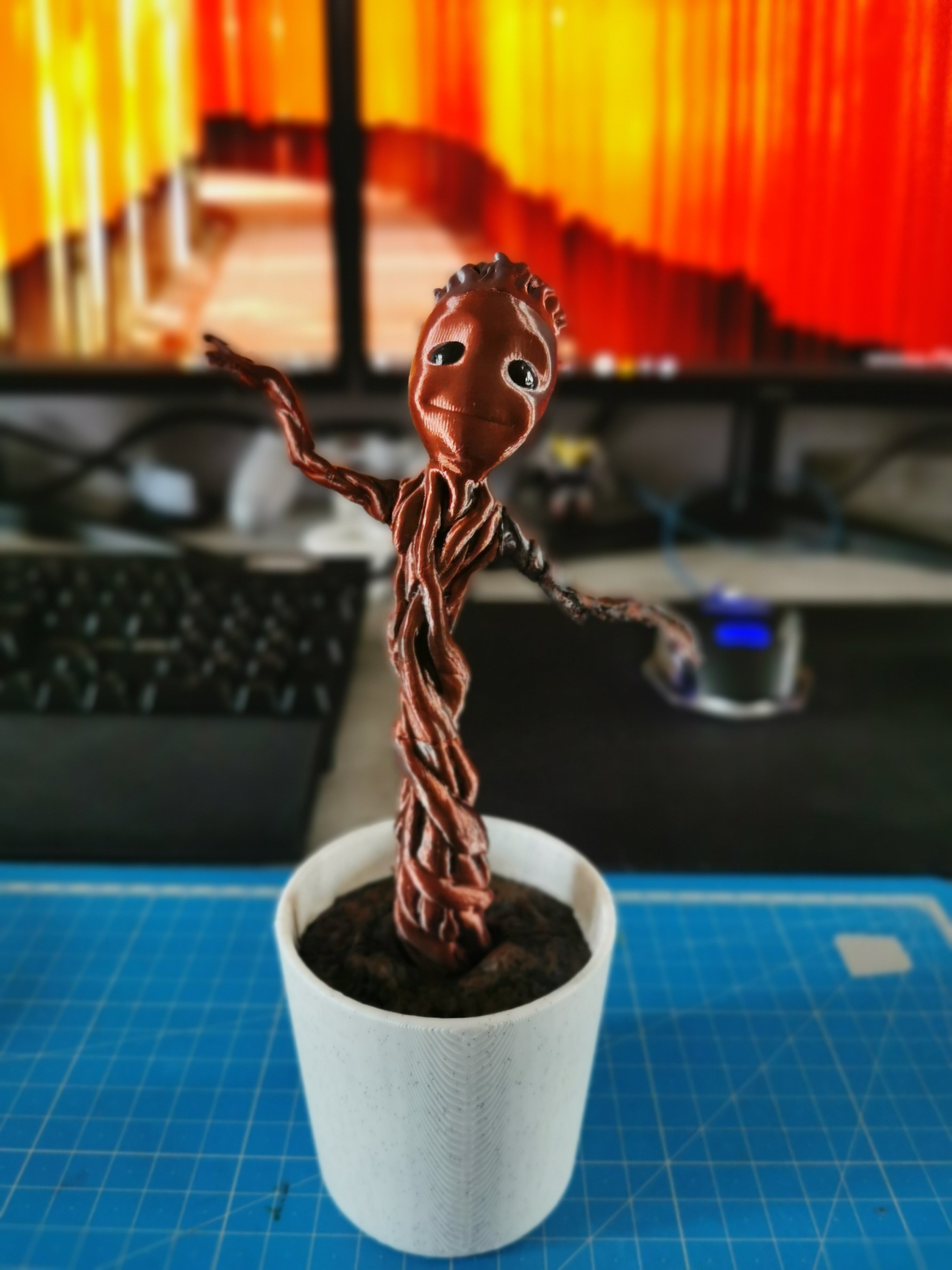 3D printable Dancing Groot・Cults