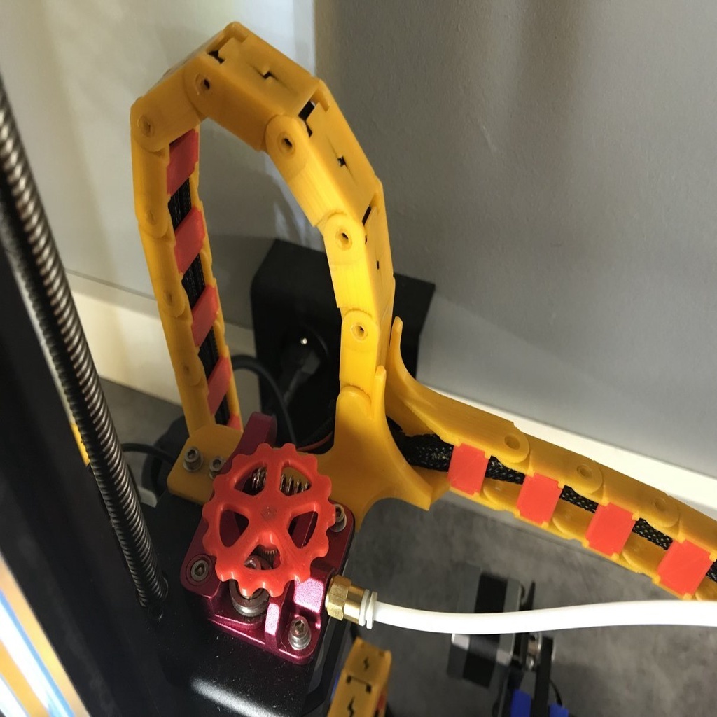 🔌 Vertical Cable Chain for Geeetech A10・Free 3D File for ・Cults