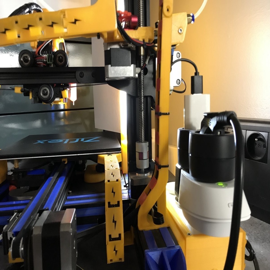 🔌 Vertical Cable Chain for Geeetech A10・Free 3D File for ・Cults