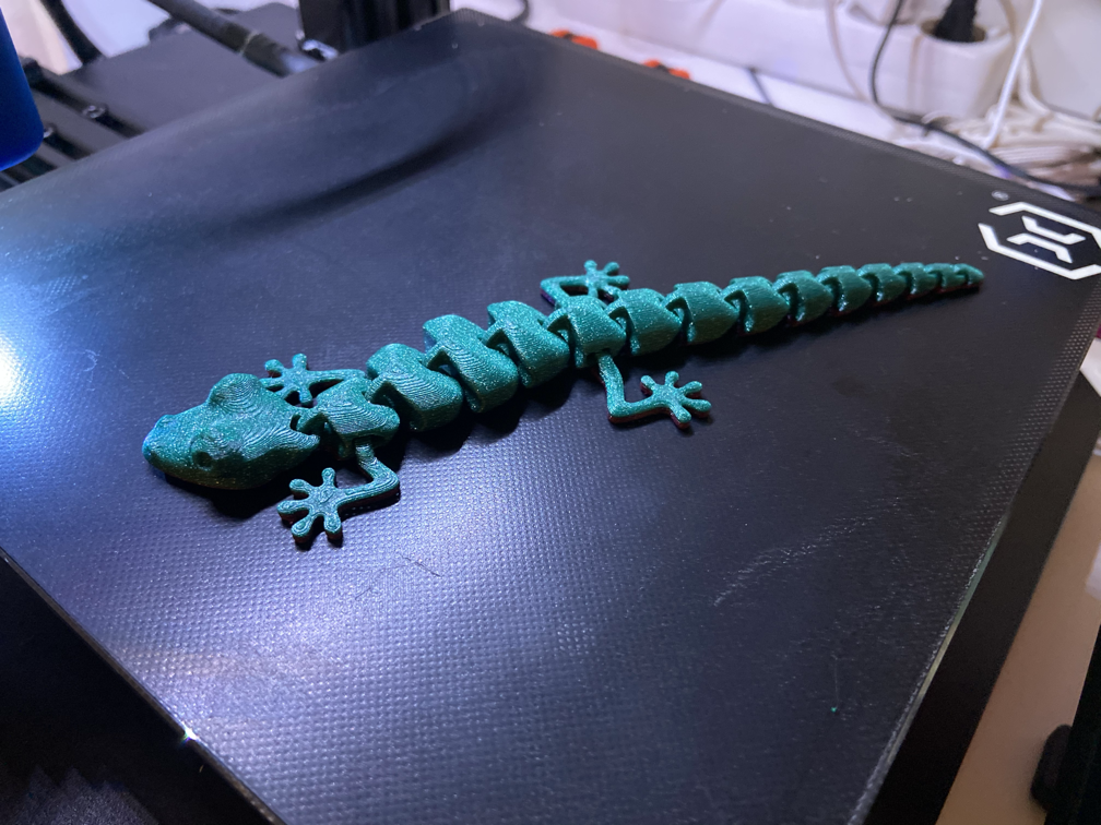 3D printing Articulated Lizard v2・Cults