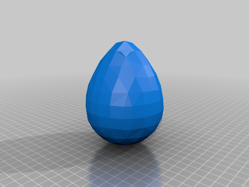 Free STL file low poly egg 🥚 ・Design to download and 3D print・Cults