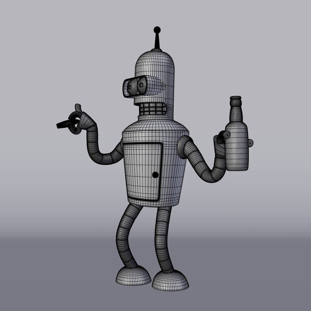STL file Bender Futurama 🤖 ・Design to download and 3D print・Cults