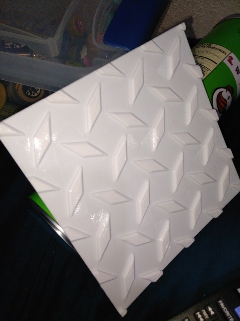 💎 diamond plate tile pattern・Free STL File for ・Cults