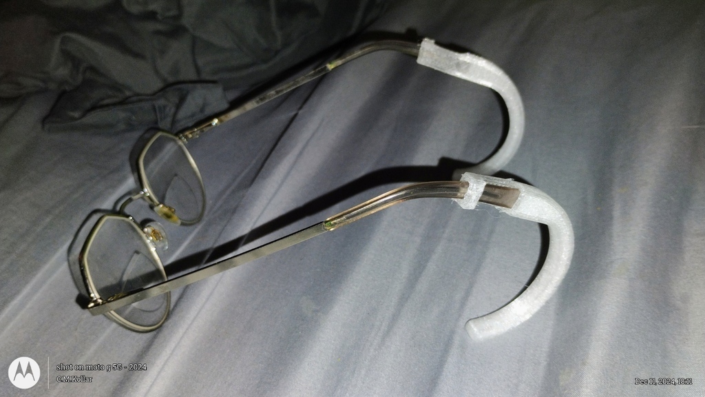 Free 3D file Large ear hooks for glasses 👂 ・3D print model to download ...