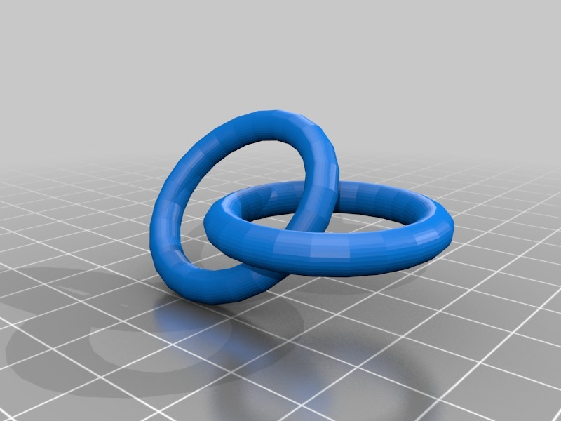 Free 3D file Conjoined Rings 👥 ・3D printer design to download・Cults