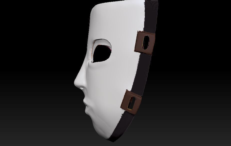 🎨 Sally Face Mask・ OBJ File for 3D printing・Cults