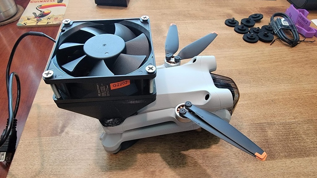 🚁 DJI Mini 3 Pro Cooling Fan・Free STL File for ・Cults