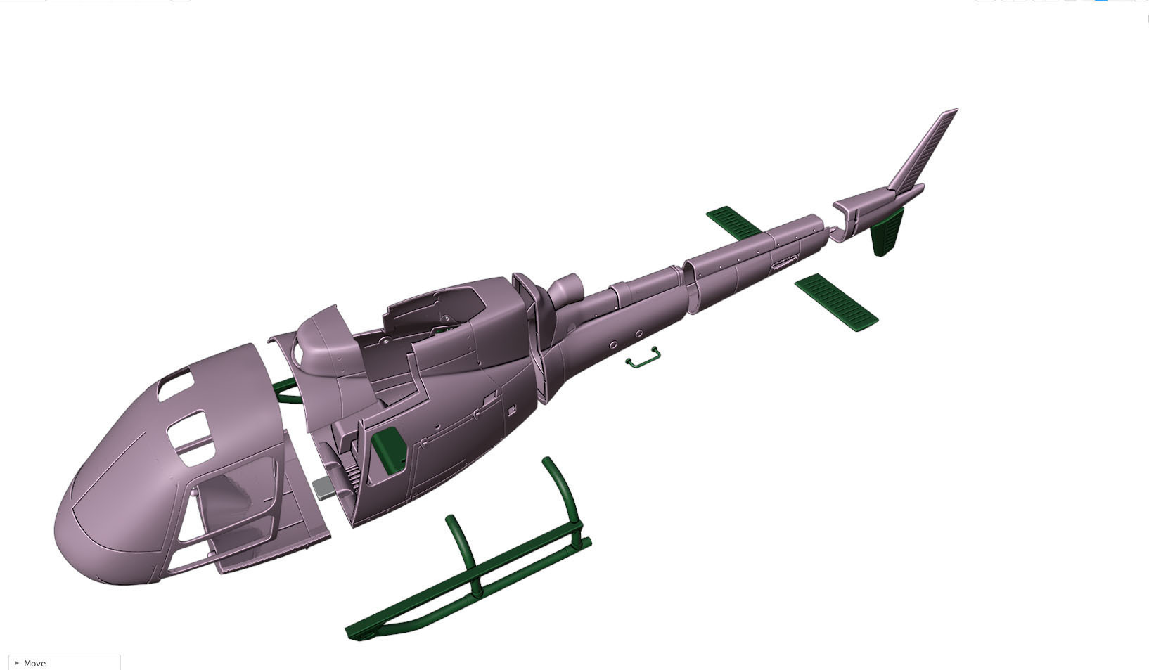 🚁 Eurocopter AS350 Ecureuil (RC helis 450)・ STL File for 3D printing・Cults