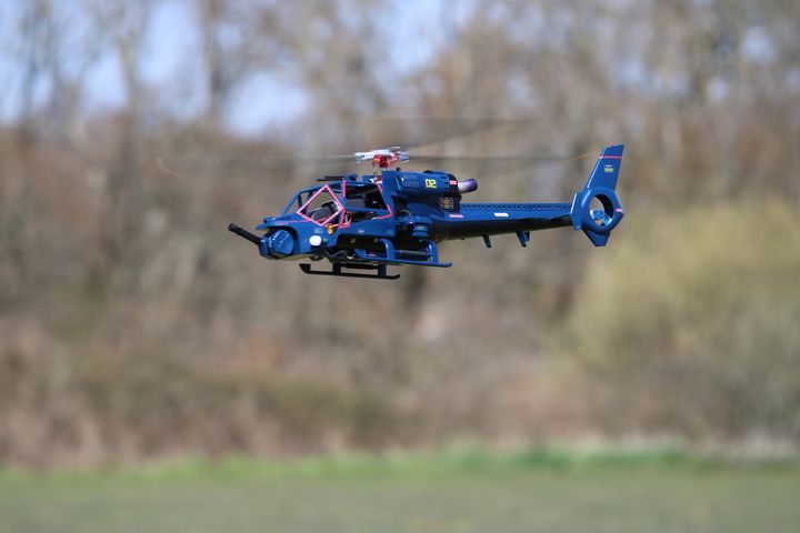 3D printing Blue Thunder (Blue Thunder) TRex 450 • made with Ender 3 V2 ...