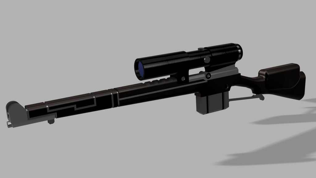 🎲 Observer's Rugged Enfield Laser Rifle・Free STL File for ・Cults