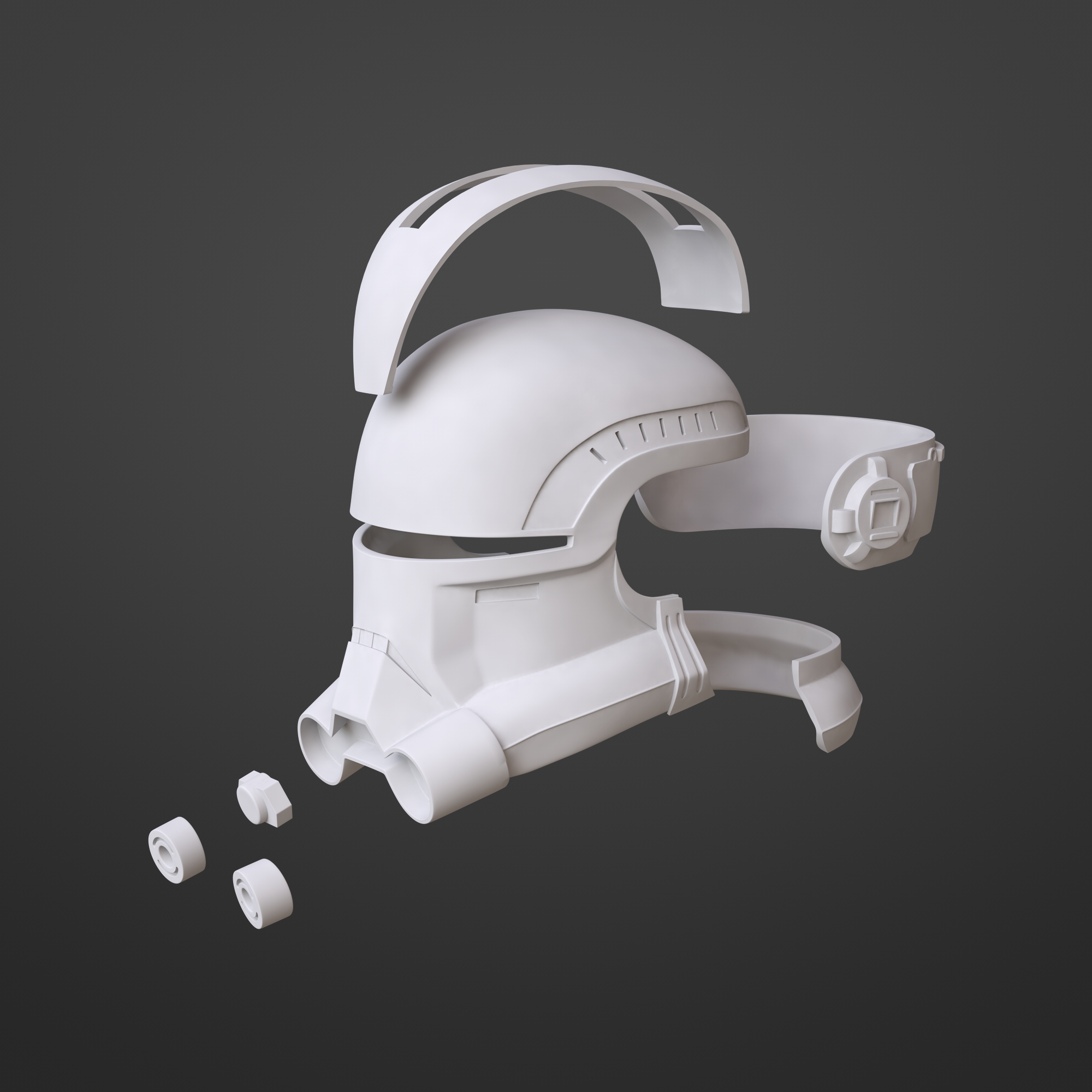STL file Bad Batch ECHO Helmet 🪖 ・Model to download and 3D print・Cults