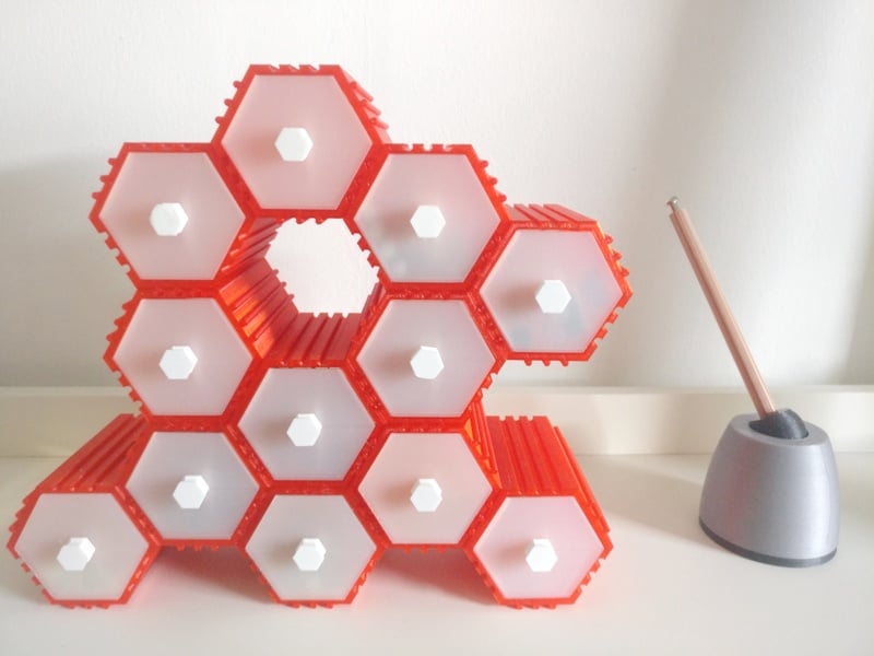 3D printable The HIVE - Modular Hex Drawers・Cults