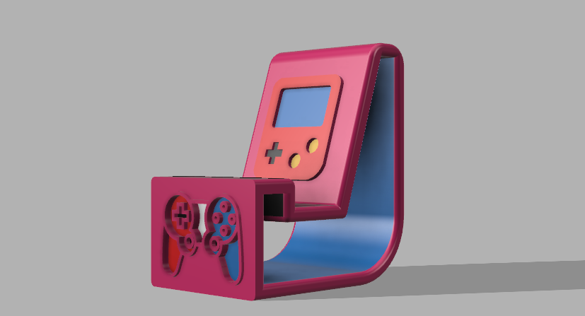 Free STL file Gamer Cell Phone Holder /CELL PHONE HOLDER 📞 (OBJ)・3D ...